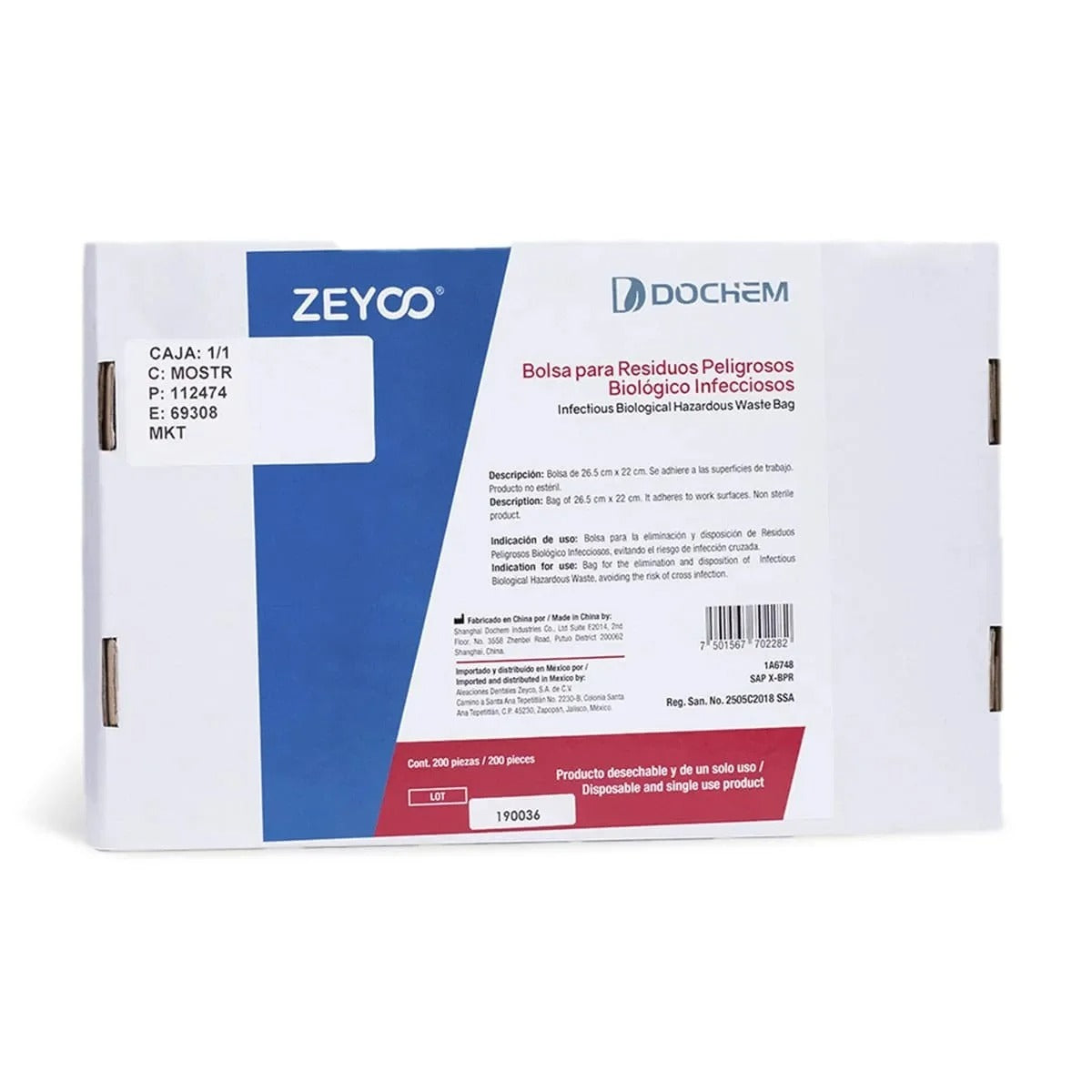 Bolsas Recolectoras De Residuos Biológicos Paquete Con 200 – Zeyco